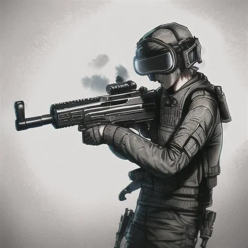 call of duty ghost with gun