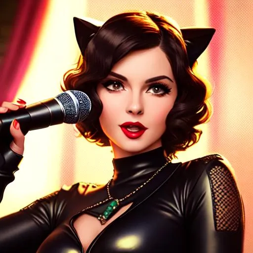 Hyper-realistic, perfect, beautiful, BLACK,catwoman... | OpenArt