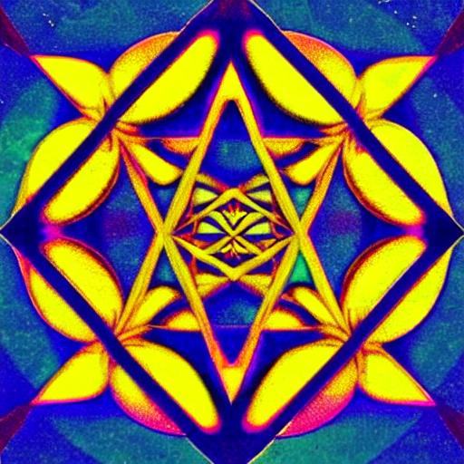 dmt elves, dmt, elves, geometric, trippy, hallucinog... | OpenArt