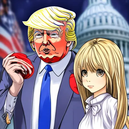 anime girl patate trump