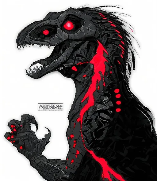 Glowing red and black | OpenArt