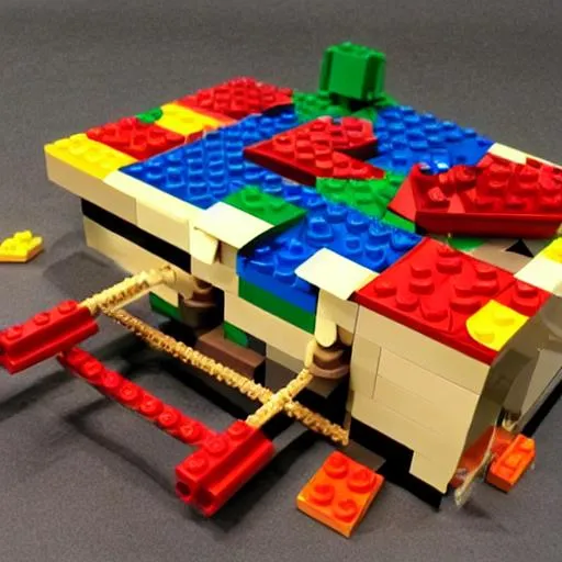 messy bathroom lego recreation | OpenArt