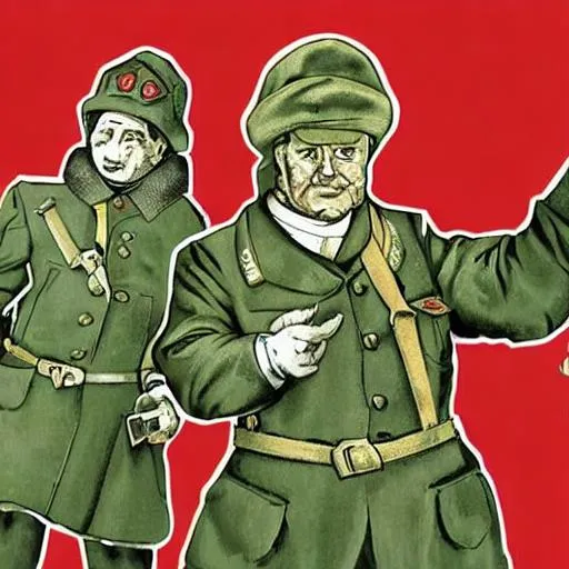 Cold War style propaganda of John Cena, Soviet offic... | OpenArt