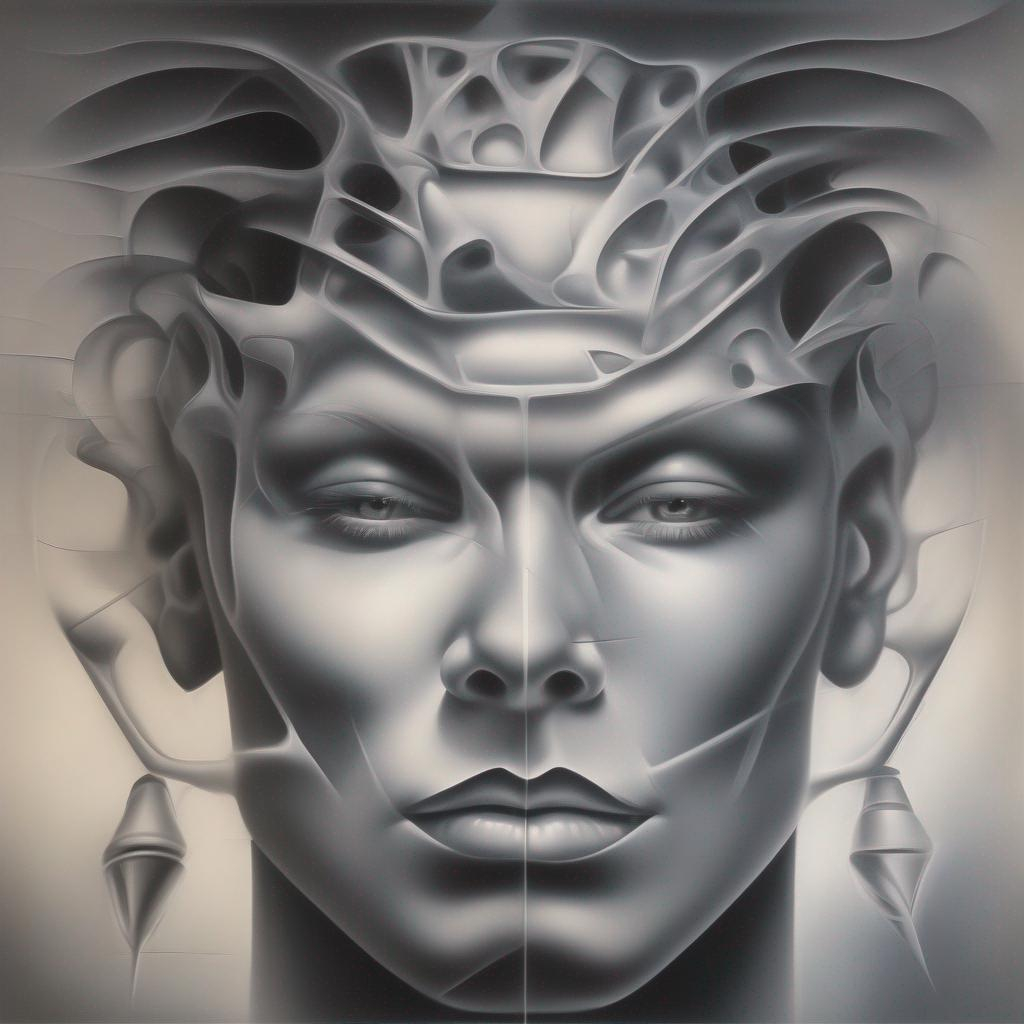 A Study in Structure, in airbrush art style, Masterp...