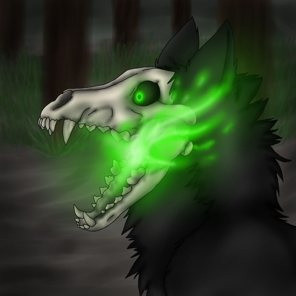 Toxic wolf, skull face, epic, Future, poison Dragon,...