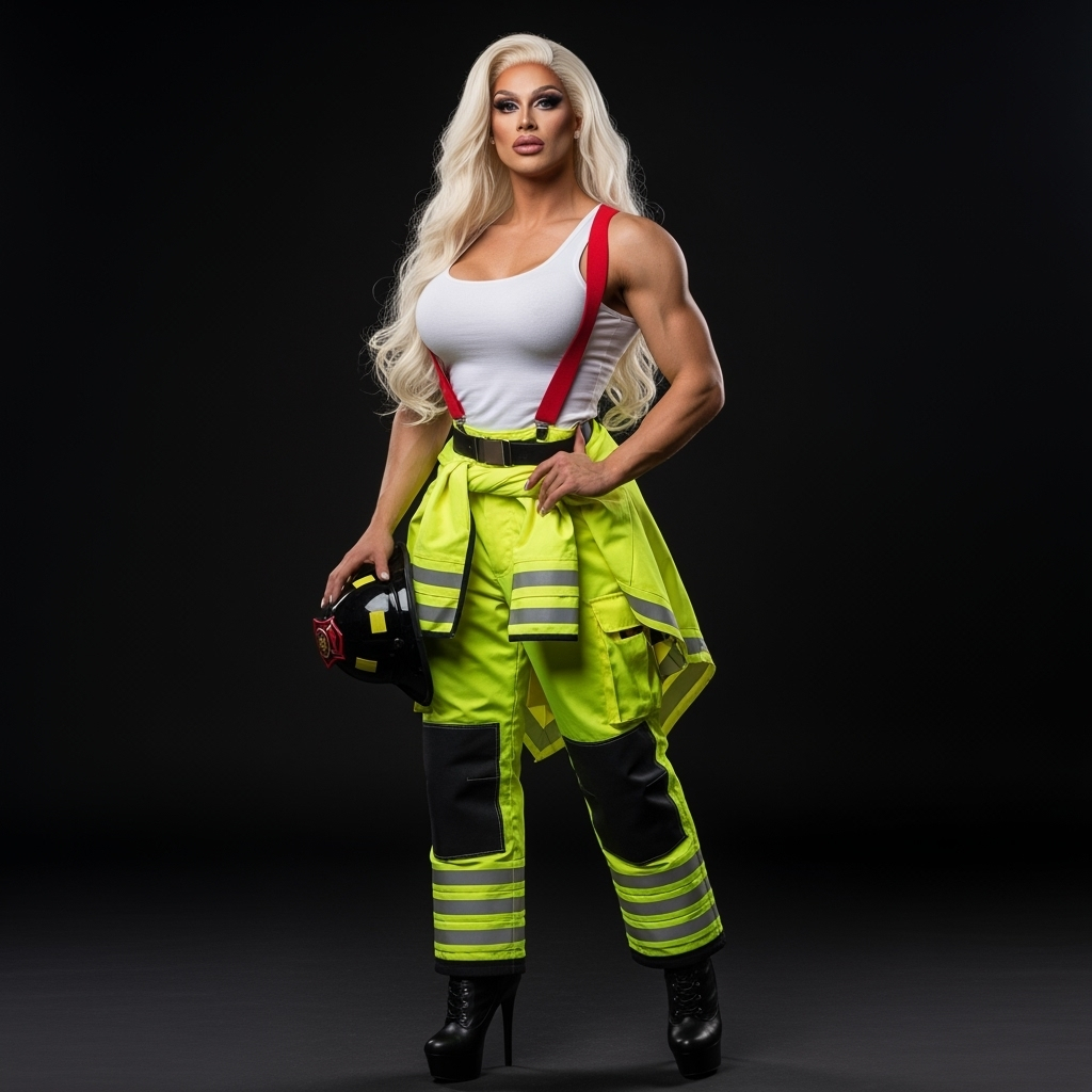 Gorgeous muscular 35-year-old Swedish drag queen god...