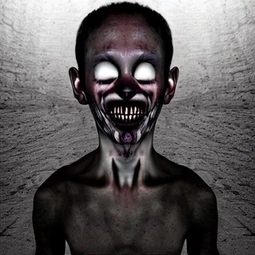 distorted human being, scary, creepy, dark