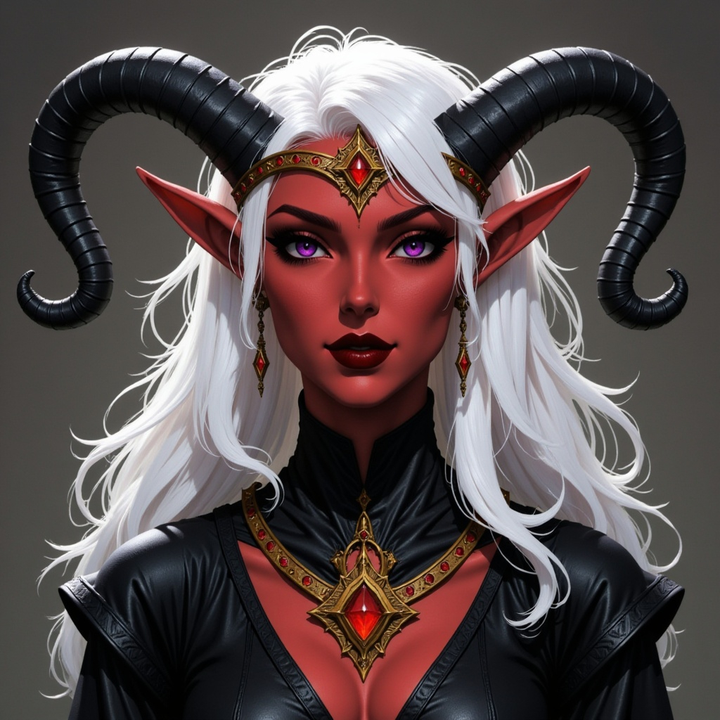 @p2CZMES7VK5y7B1QsEFp white hair, large crown, lots...