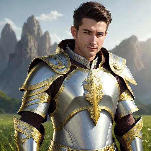 character illustration, photorealistic, male hero, 3... | OpenArt