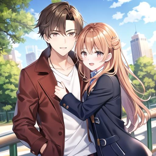 Caleb and Haley on a date at the park, hugging