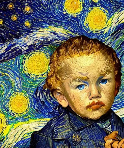painting a child by vincent van gogh | OpenArt