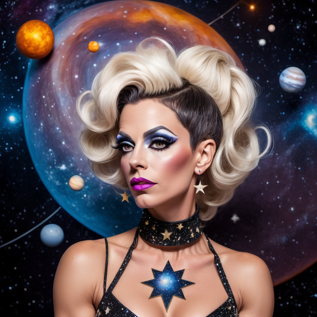 Gorgeous muscular 35-year-old French drag queen Godd...