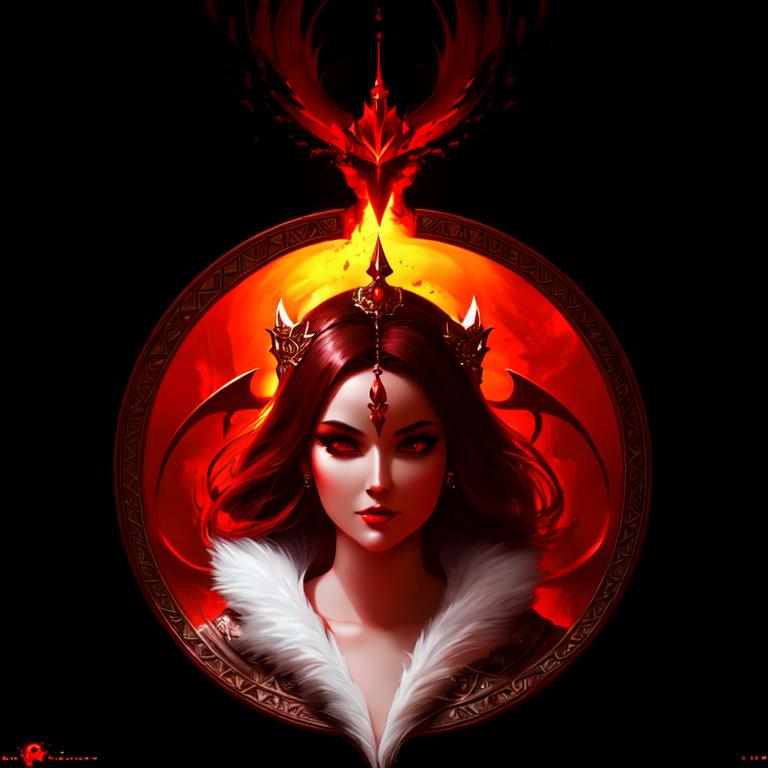 evil goddess of blood, illustration, artstation, dyn... | OpenArt