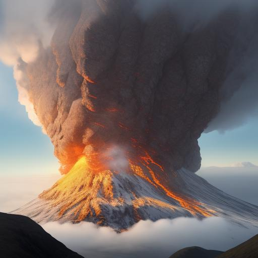 ben nevis, , scotland, violent mega explosion volcan... | OpenArt