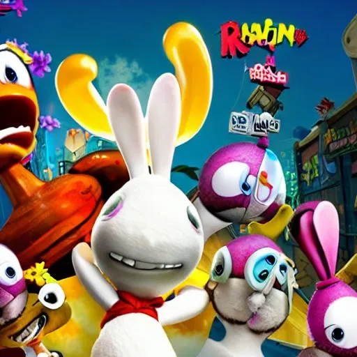 rayman raving rabbids | OpenArt