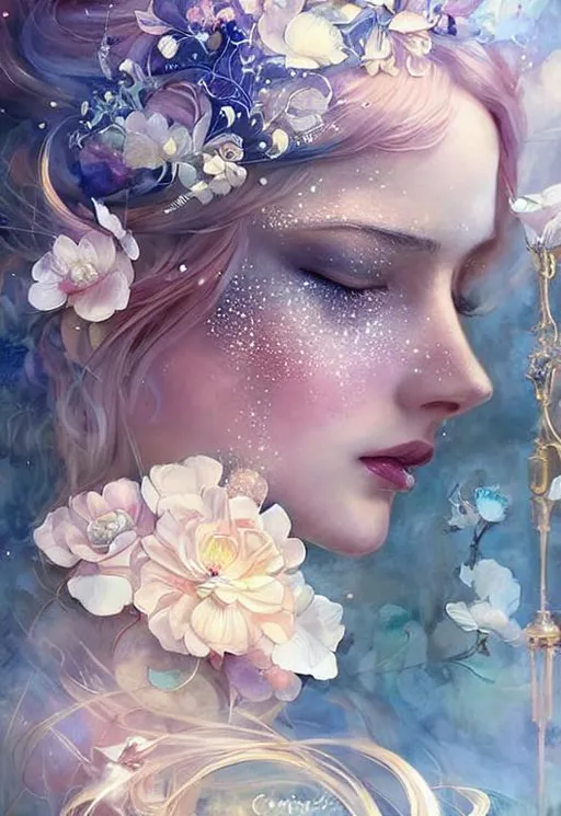 Lovely woman Art style by Monet, Conrad roset, Klimt... | OpenArt