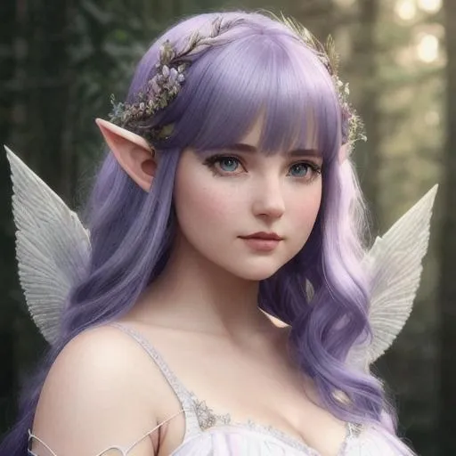portrait of a {fairy}, smooth soft skin, colored hai... | OpenArt