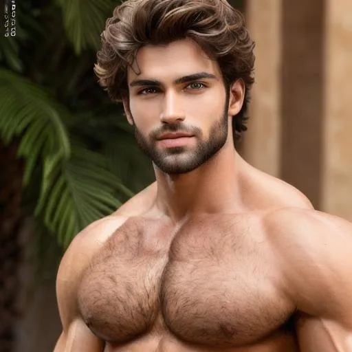 3/4 profile Photo of a young male, medium musculatur... | OpenArt