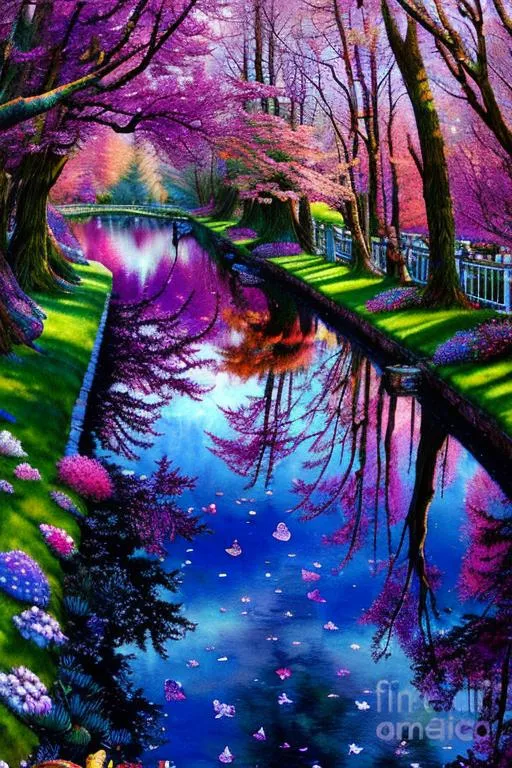 magical river that takes you to wonderland in the st... | OpenArt