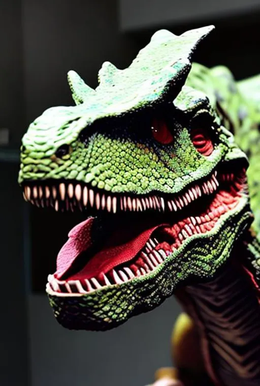 The front view of a dinosaur | OpenArt