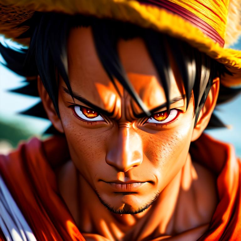 Luffy super sayian, Highly Detailed, Hyperrealistic,... | OpenArt