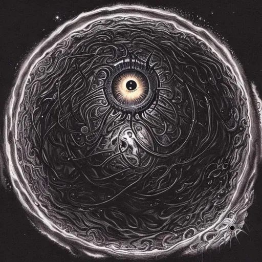 Azathoth, center of the universe, black hole, cosmos... | OpenArt