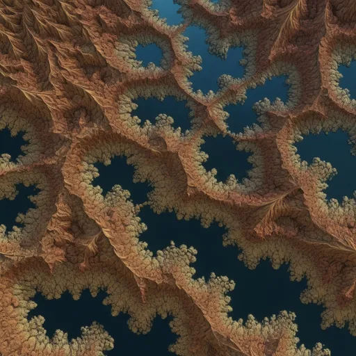 Aerial fractal landscape
