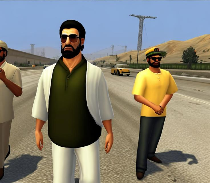 Iranian Leader as NPC in "Gta San Andreas"