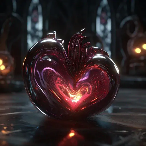 draw a super realistic frozen heart | OpenArt