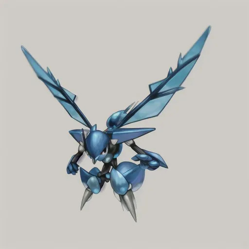 blue bug/steel pokemon that can fly at supersonic speed | OpenArt