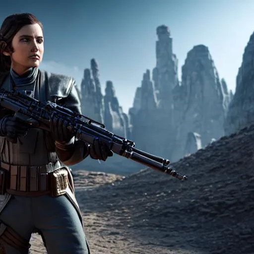 star wars gunslinger, UHD, HDR, 8K, RPG, UHD render,... | OpenArt