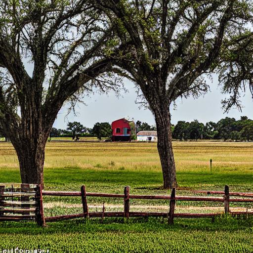 A rural landscape from Pearland, Texas, USA