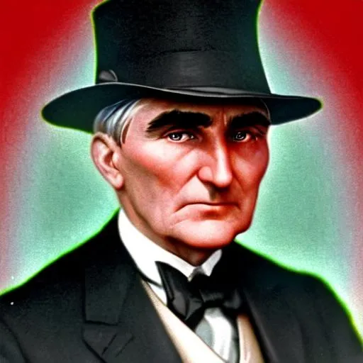 a zoomed in picture on Warren G Harding. He is a sup... | OpenArt