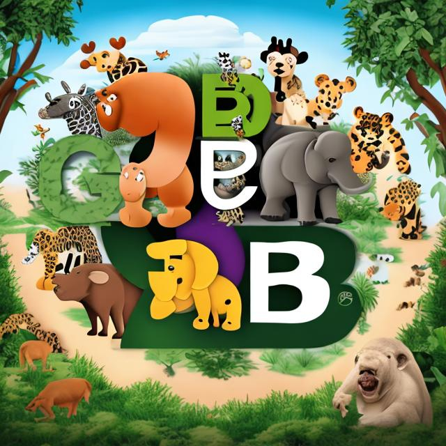 Create Big 5 Logo Image With B5 And The Animals In T...