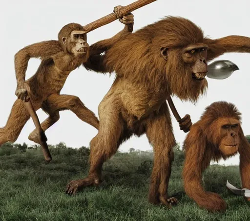 Create an oil painting of Bigfoot in an American mil... | OpenArt