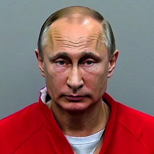 Crazy Vladimir Putin Florida man criminal mugshot | OpenArt