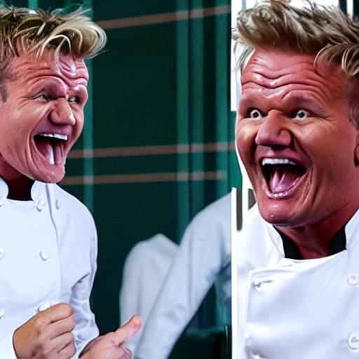 gordon ramsay laughing | OpenArt