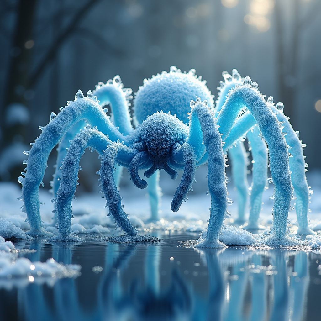 beautiful aesthetic, intricate, a tarantula made of...