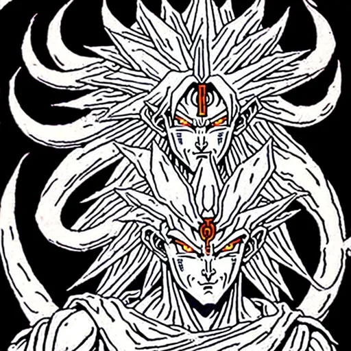 humanoid entity godly satanic holly omnipresent goku