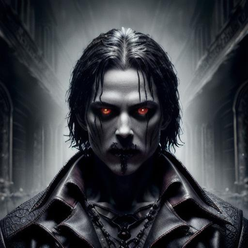 Photorealistic, Dark, Horror, Vampire Male with Flay... | OpenArt