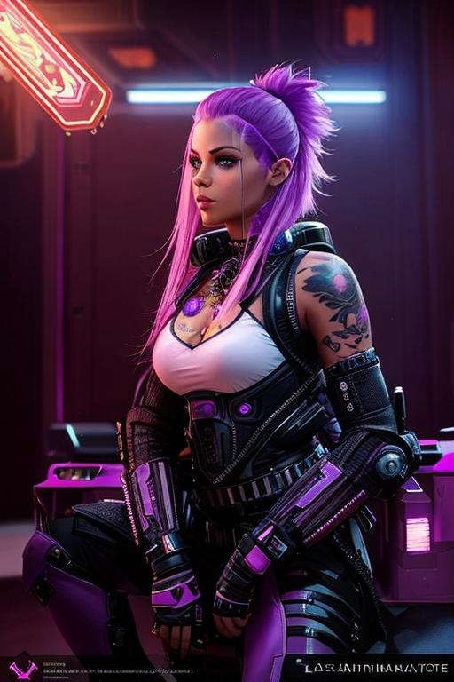 lashunta solarian female, starfinder, light pink sha... | OpenArt