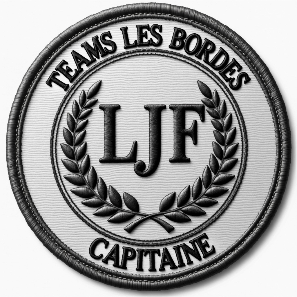 Create a refined, luxurious, embroidered-style circu...