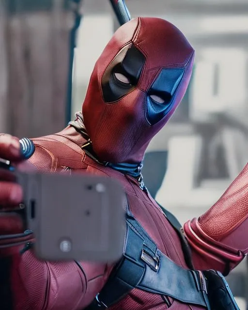 A hyper-realistic GoPro selfie of Ryan Reynolds on t...