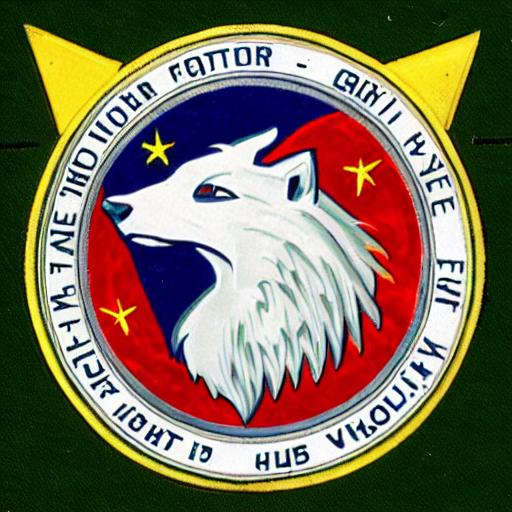 Fighter Squadron insignia for a squadron named "Whit... | OpenArt