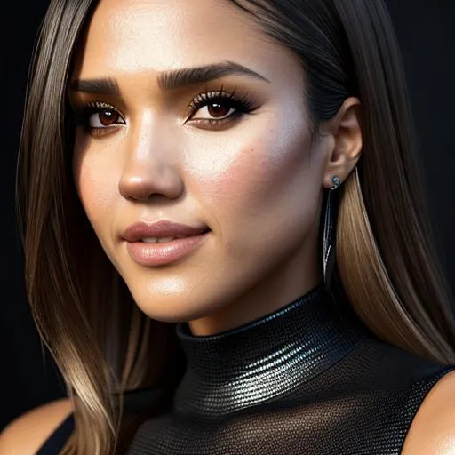 hyper detailed portrait of (Jessica Alba), wearing b... | OpenArt