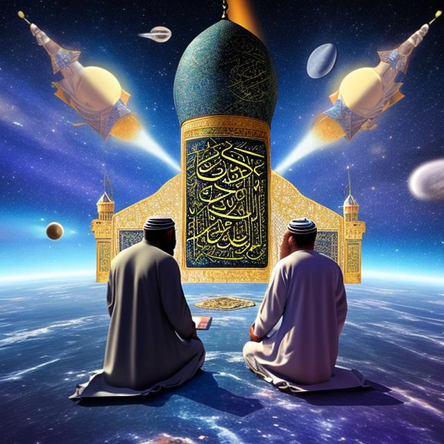Islamic prayer in space