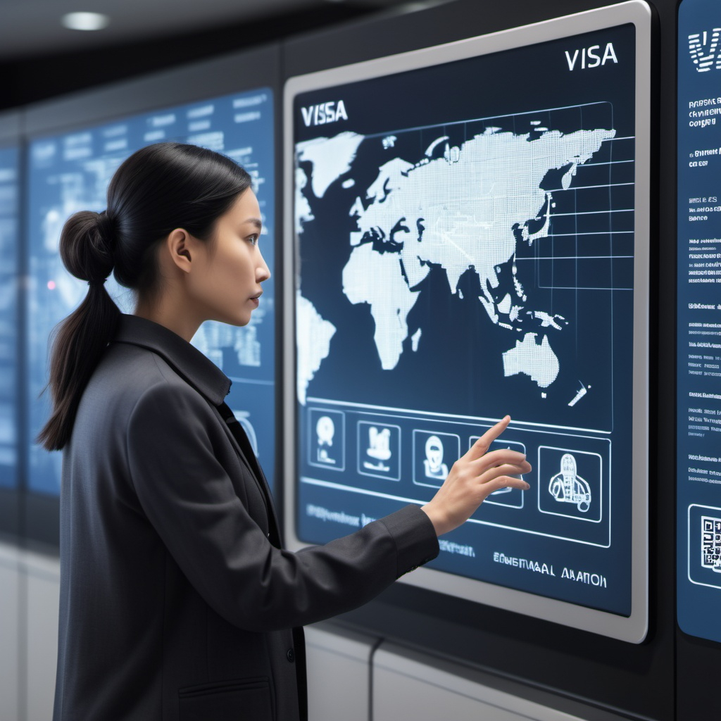 AI and Immigration: An image showing a human figure...