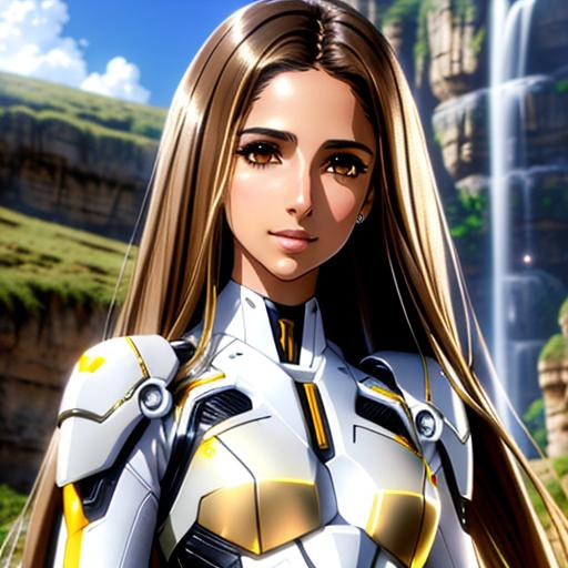 full body semi-realistic anime girl, Naomi Scott, sk... | OpenArt