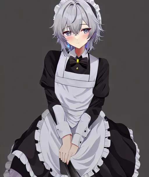 cute male maid | OpenArt