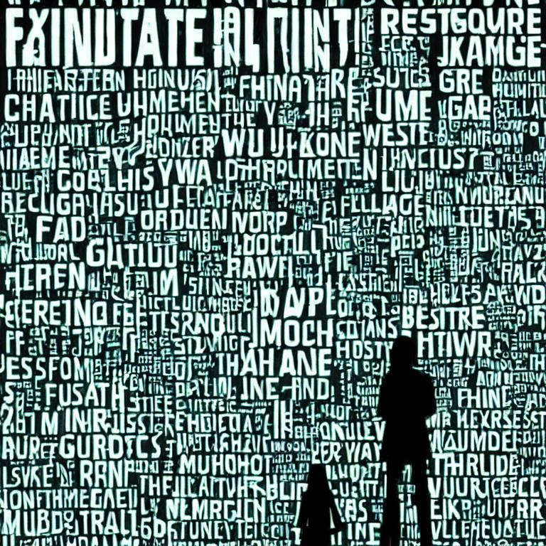 text based art inspired by the film 'The Matrix' hig... | OpenArt